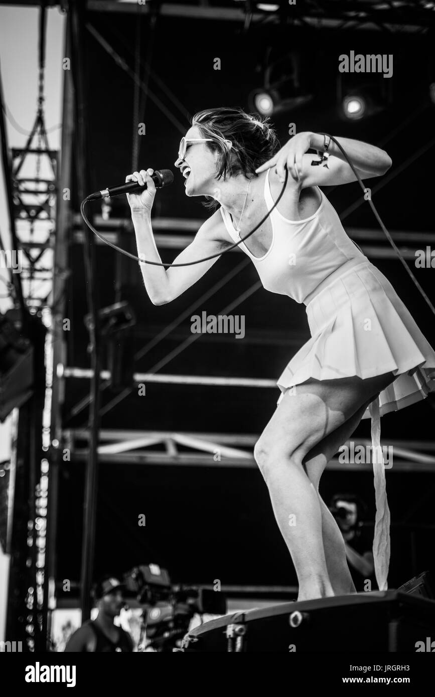July Talk performing at a music festival in British Columbia Canada in ...