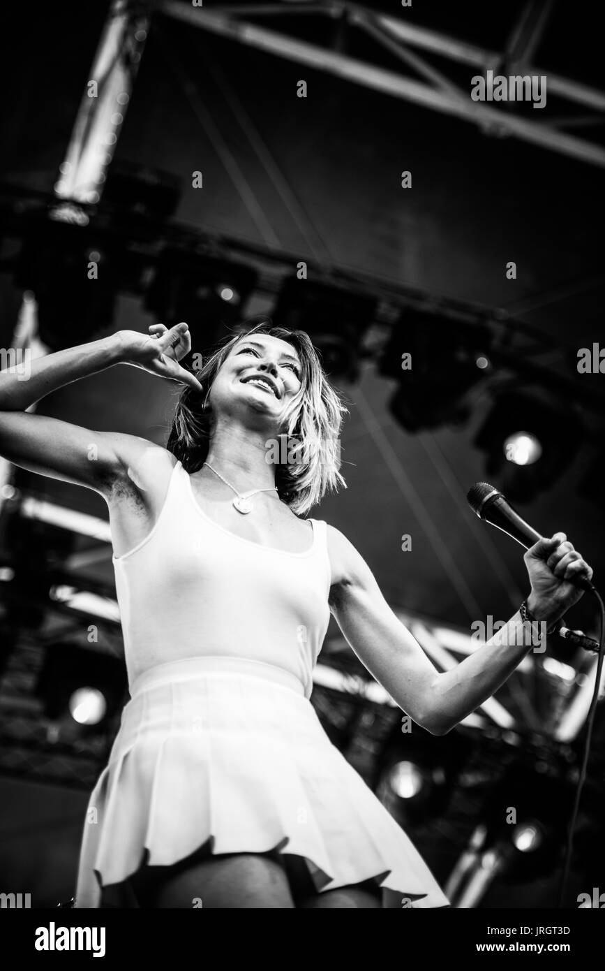 July Talk performing at a music festival in British Columbia Canada in ...