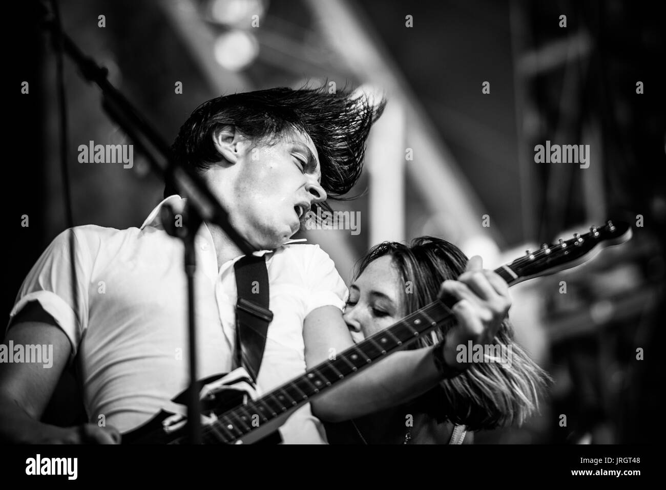 July Talk performing at a music festival in British Columbia Canada in ...
