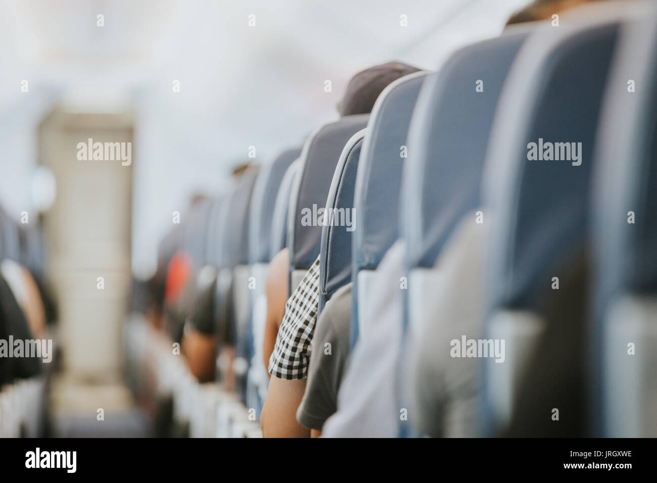 Inside of an airplane hi-res stock photography and images - Alamy