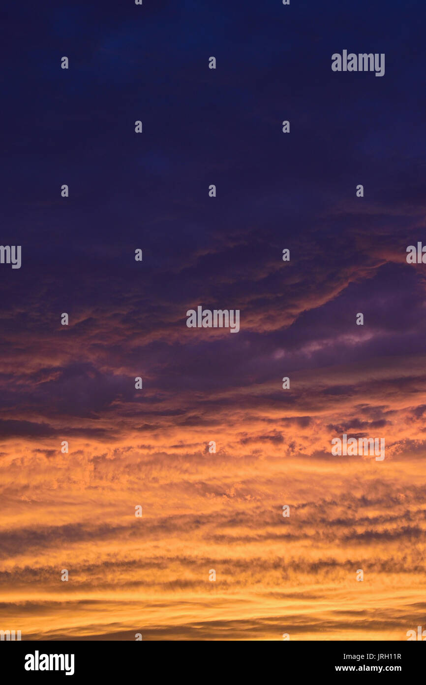 Nature background of vibrant colorful sunset clouds Stock Photo - Alamy