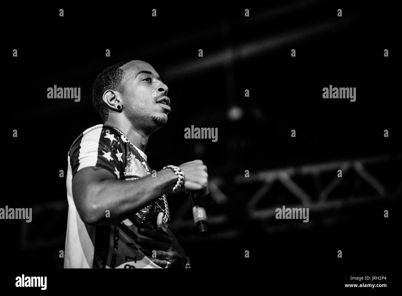 Ludacris performing at a music festival in British Columbia Canada in ...