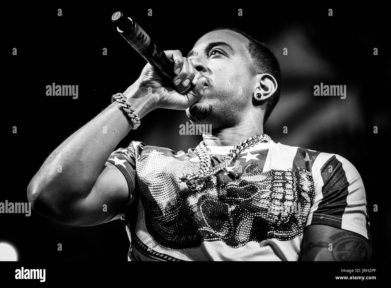 Ludacris performing at a music festival in British Columbia Canada in ...