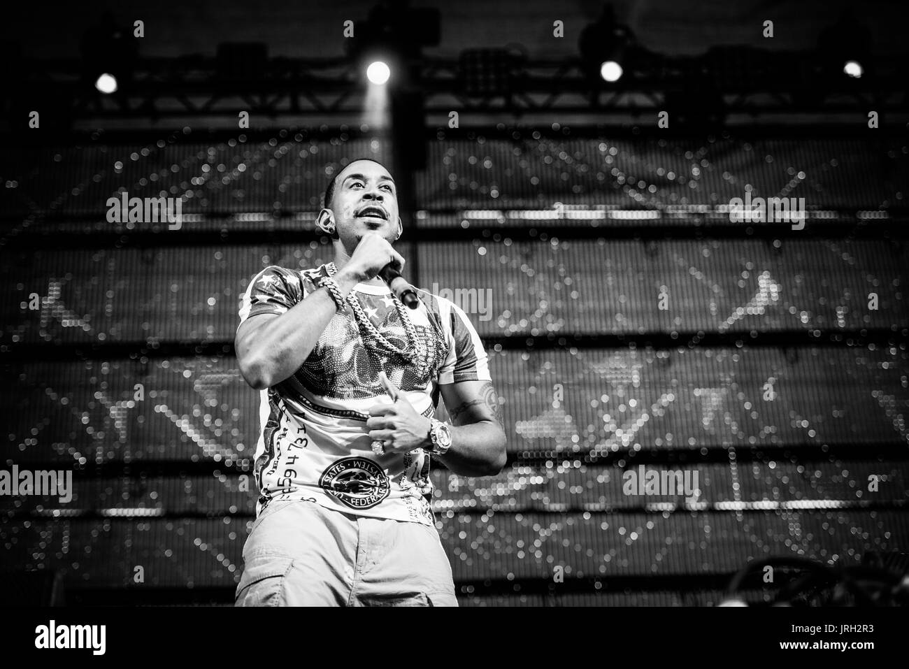 Ludacris performing at a music festival in British Columbia Canada in ...