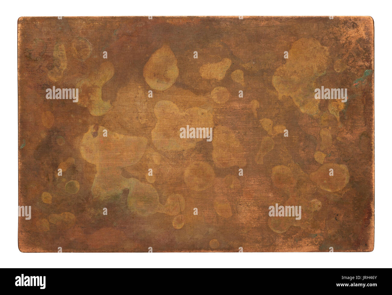Aged copper plate texture, old worn metal background Stock Photo - Alamy