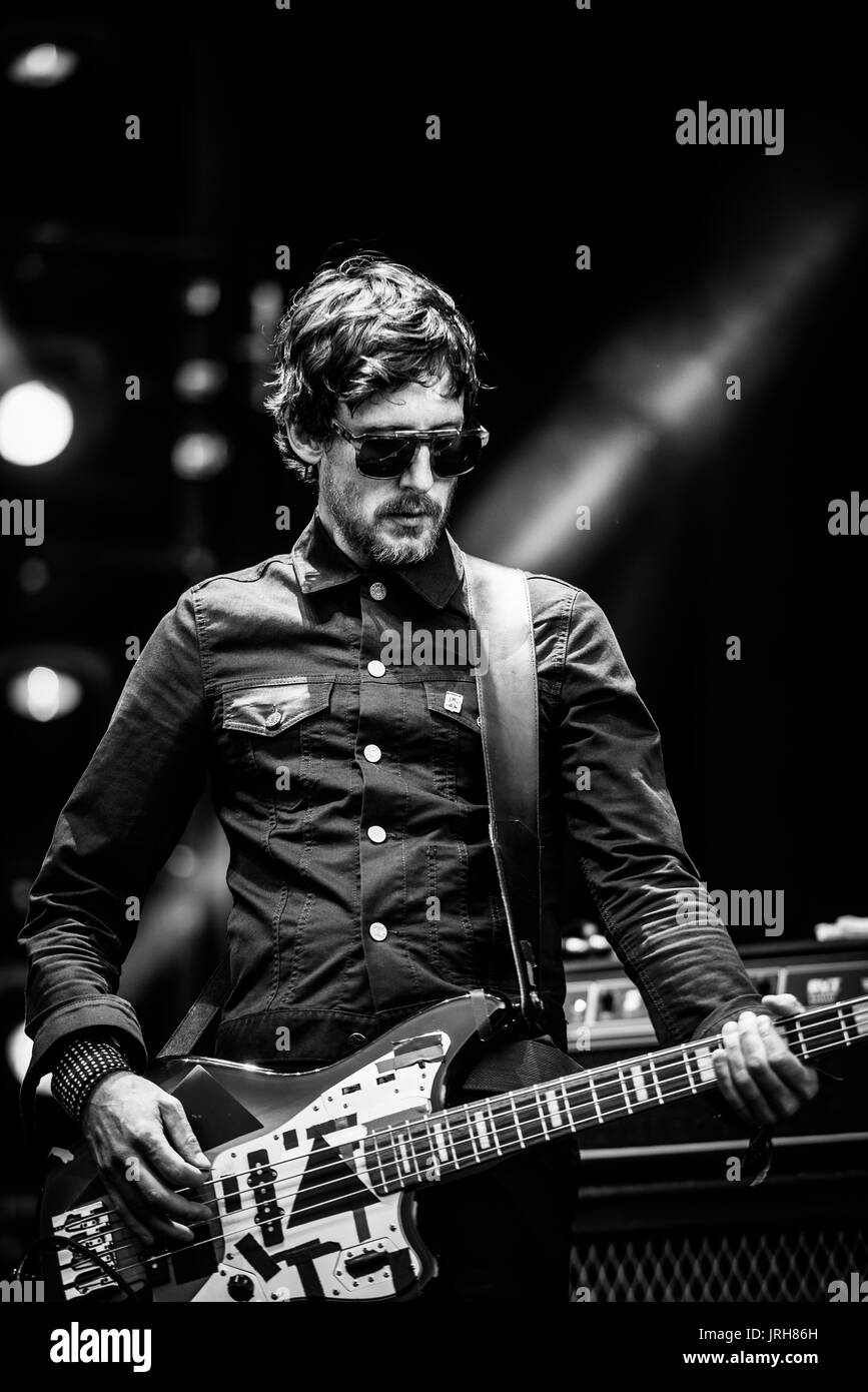 Sam Roberts performing at a music festival in British Columbia Canada ...