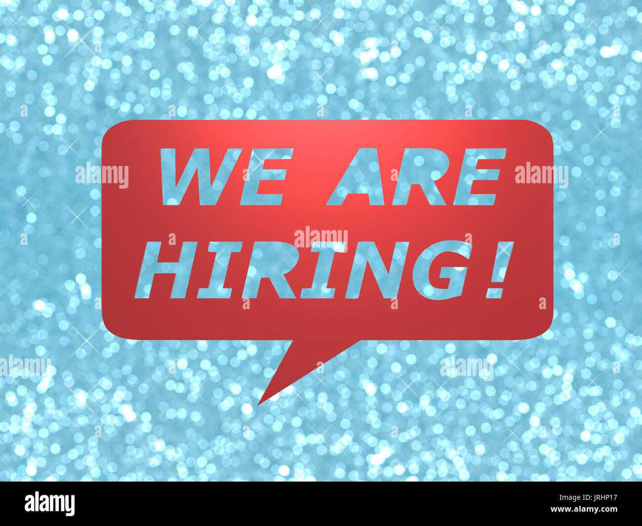 Hiring on red bubble hi-res stock photography and images - Alamy