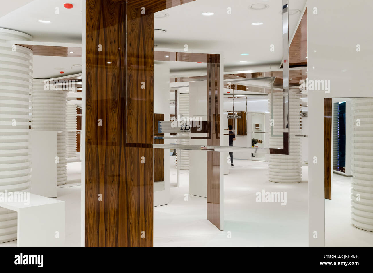 MOSCOW, RUSSIA - February 22, 2012 - New store at large shopping mall ...