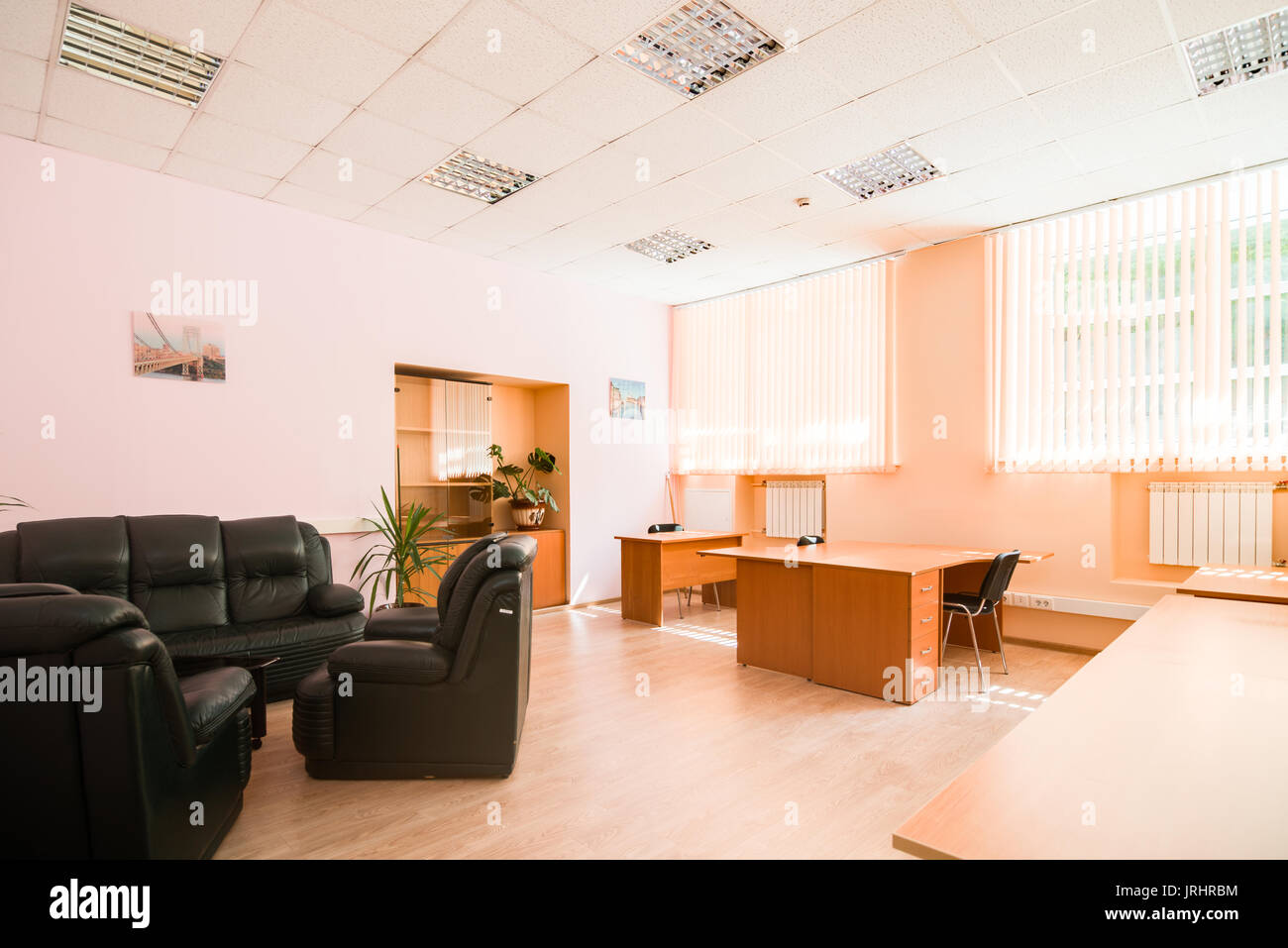 MOSCOW, RUSSIA - August 11, 2015 - Empty office interior Stock Photo ...