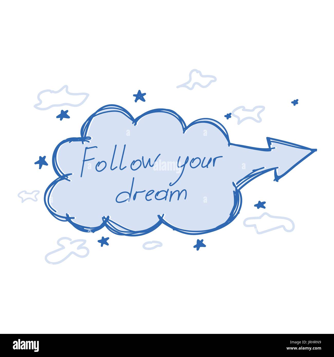 Cartoon dream cloud Stock Vector Image & Art - Alamy