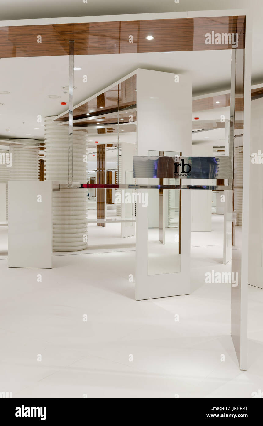 MOSCOW, RUSSIA - February 22, 2012 - New store at large shopping mall ...