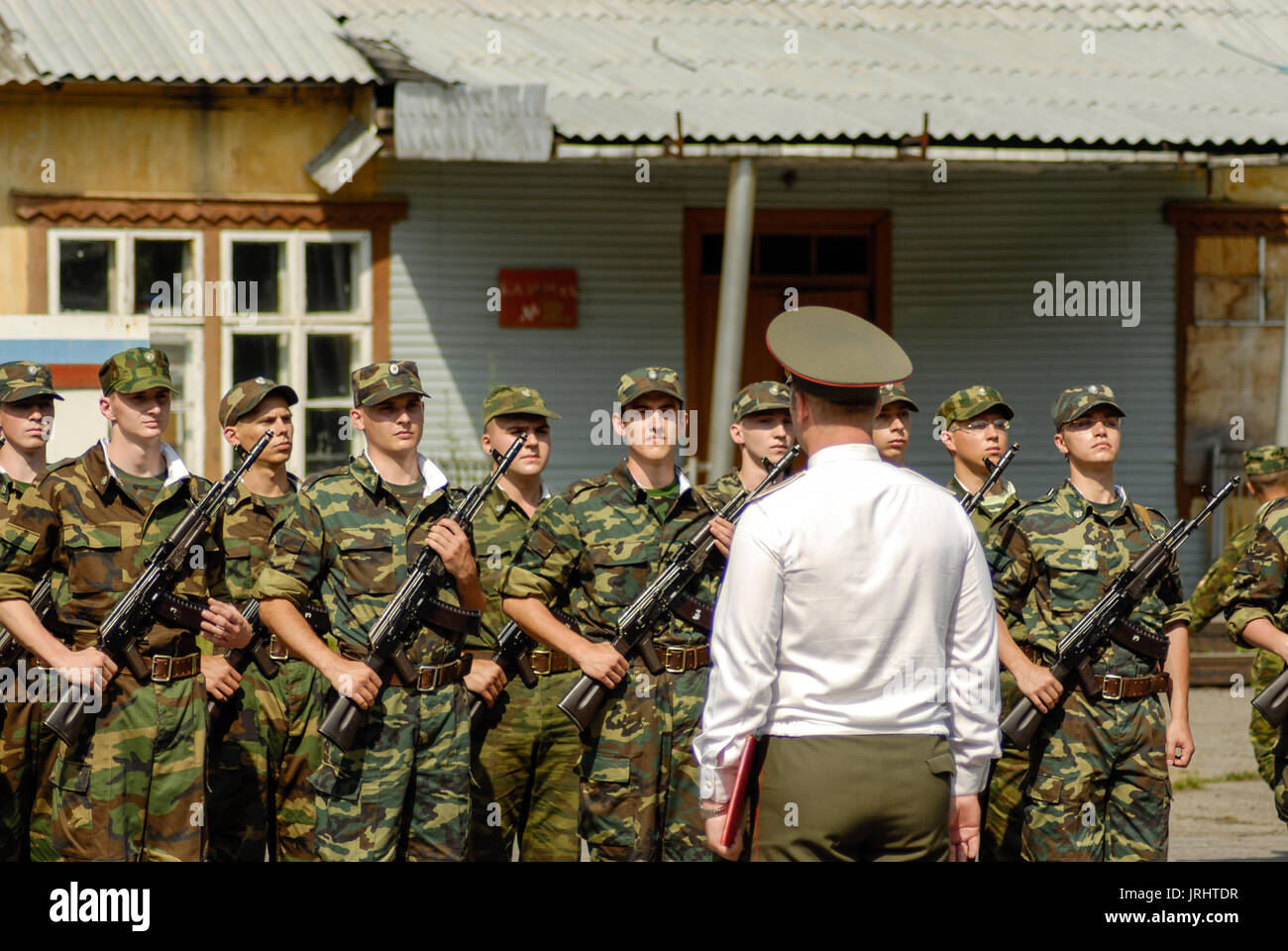 Russian army scene Stock Photo - Alamy