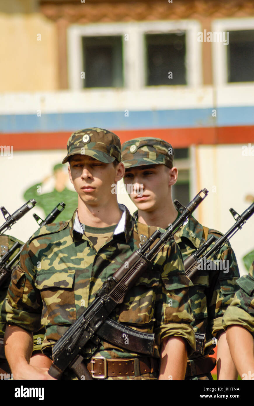 Russian army scene Stock Photo - Alamy