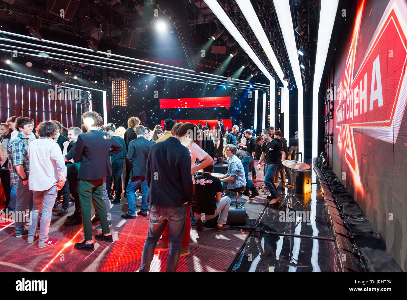 TV show filming backstage Stock Photo - Alamy