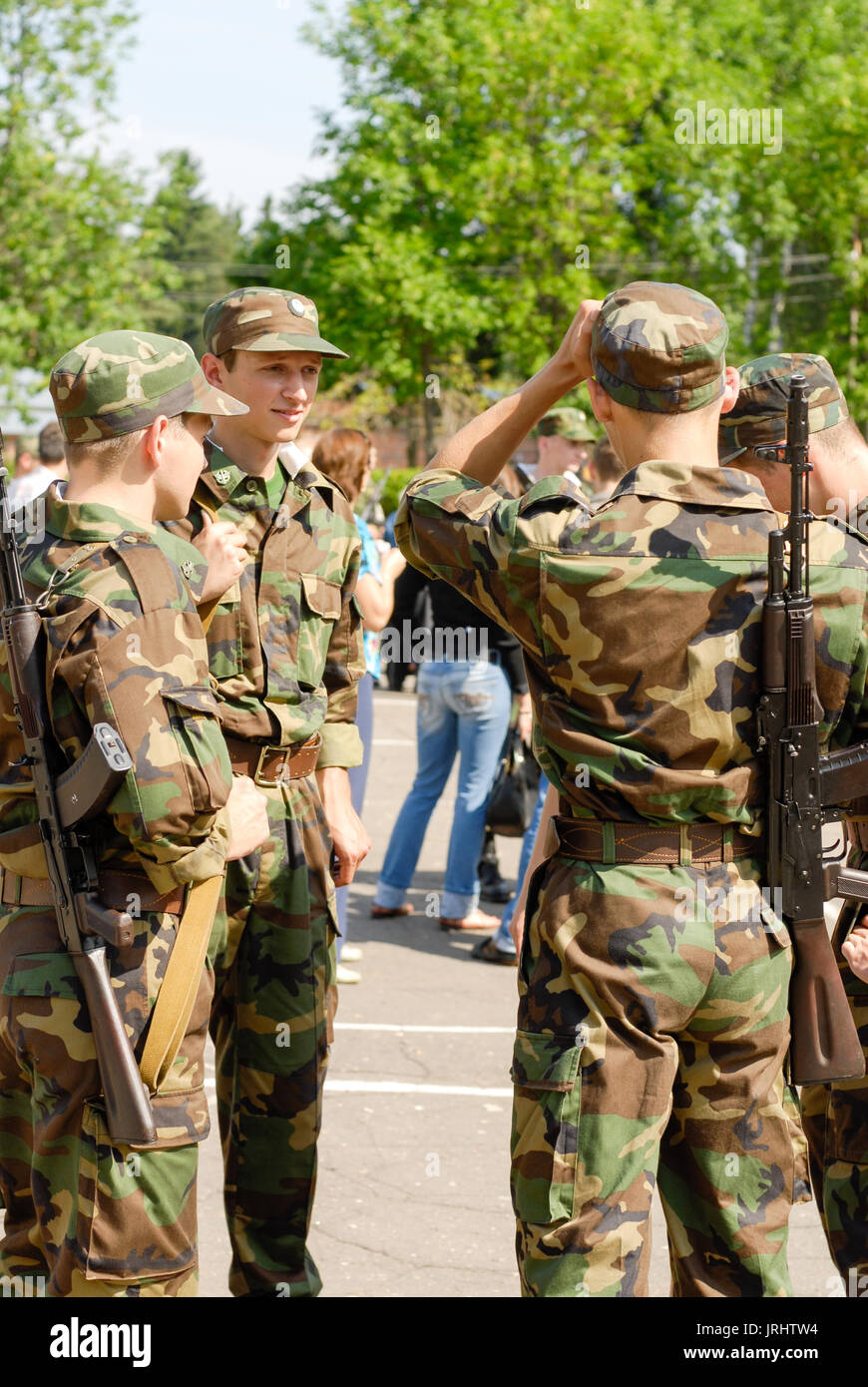 Russian army scene Stock Photo - Alamy