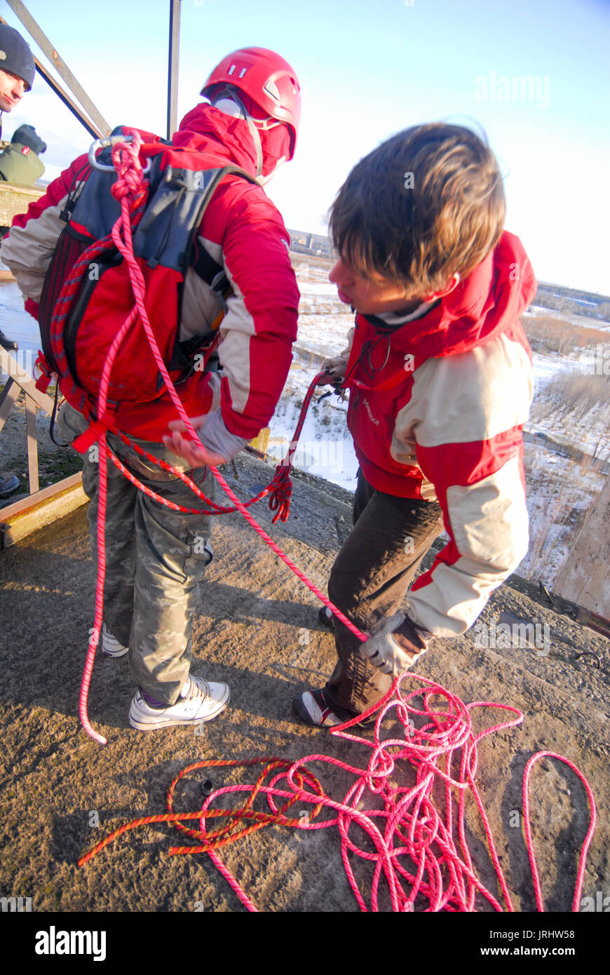 Rope jumping event theme blur background Stock Photo - Alamy