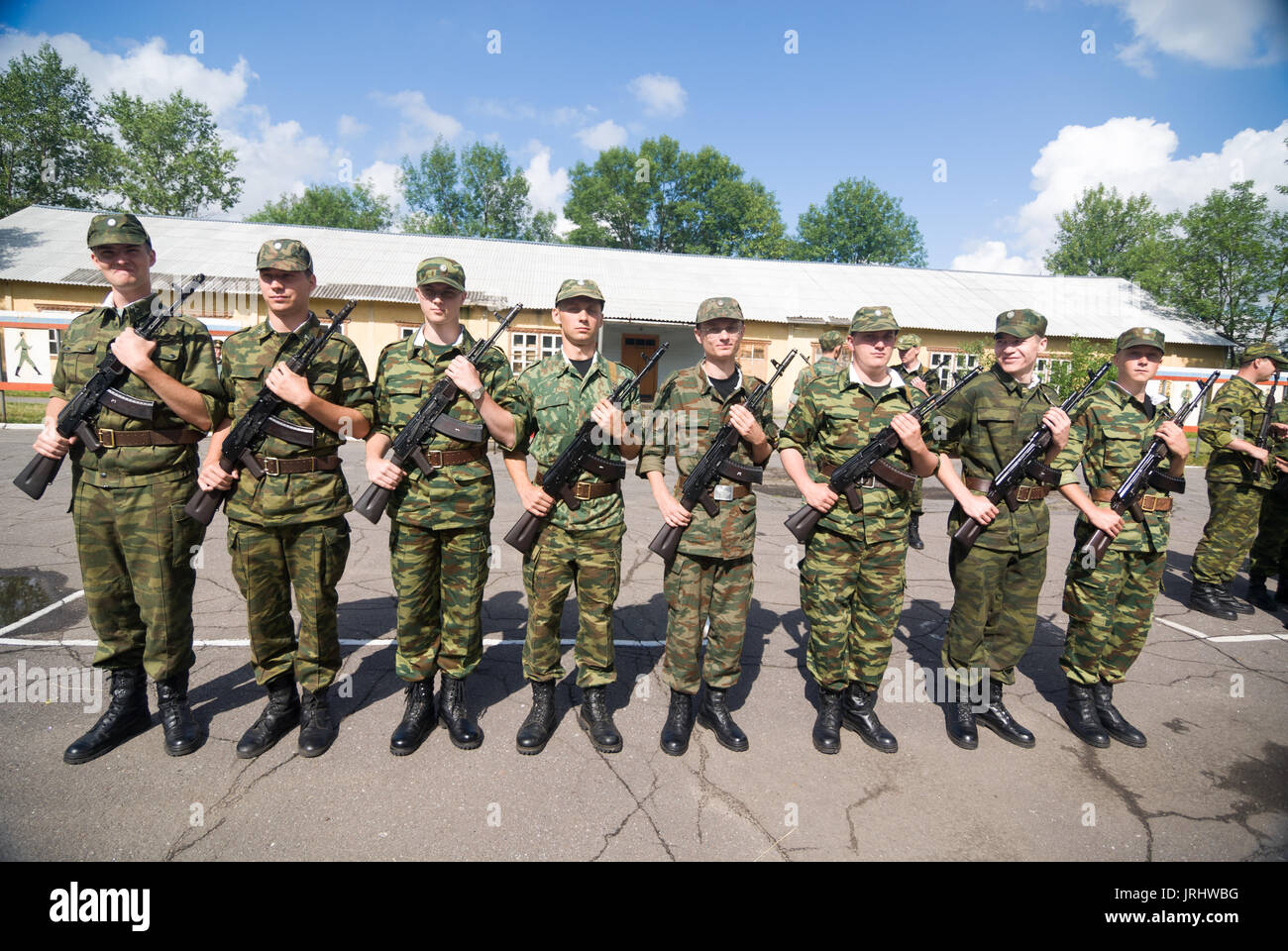 Russian army scene Stock Photo - Alamy