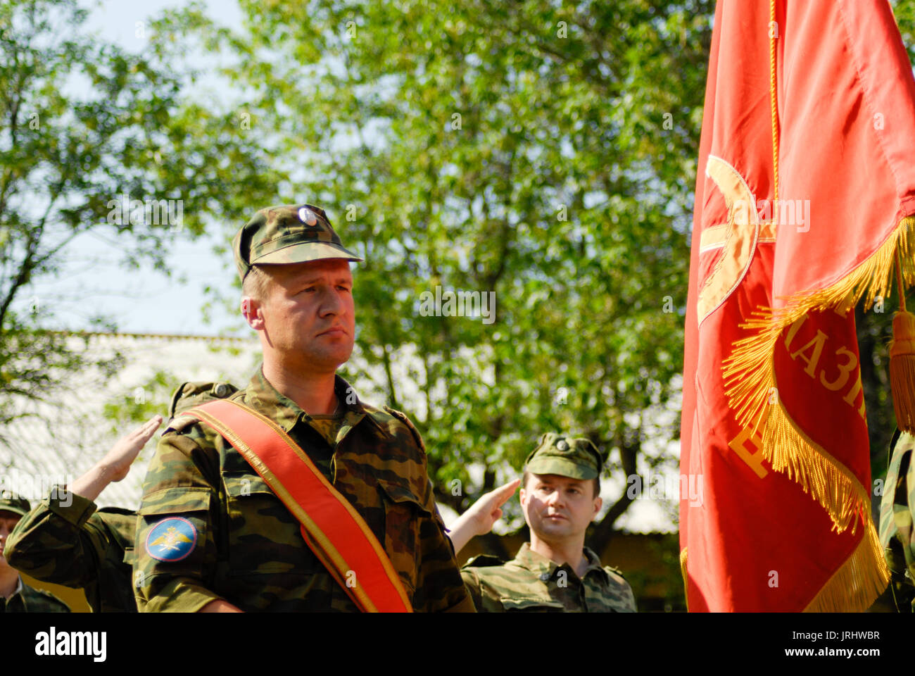 Russian army scene Stock Photo - Alamy