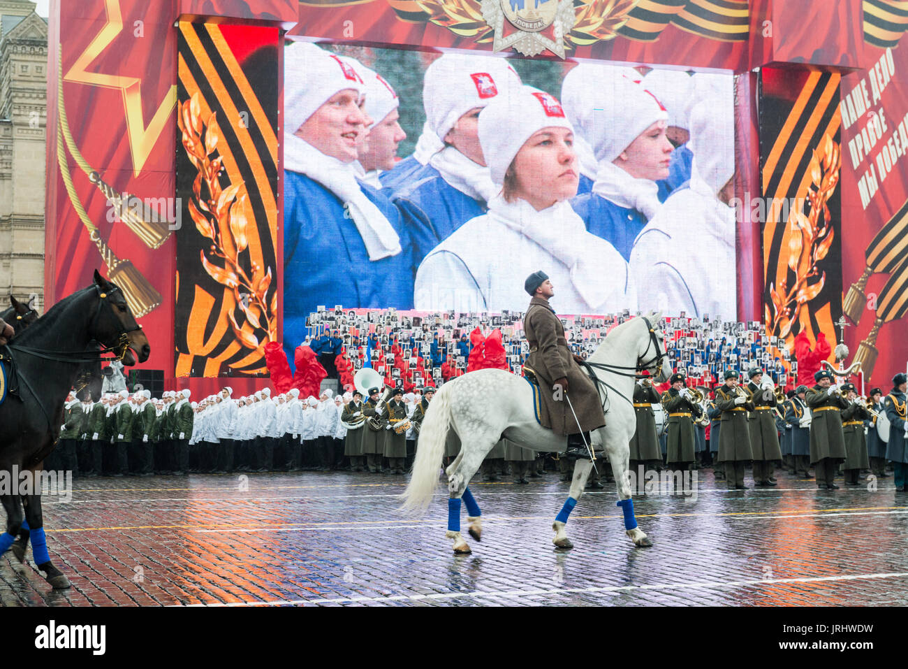 Parade on Red Square in Moscow Stock Photo - Alamy