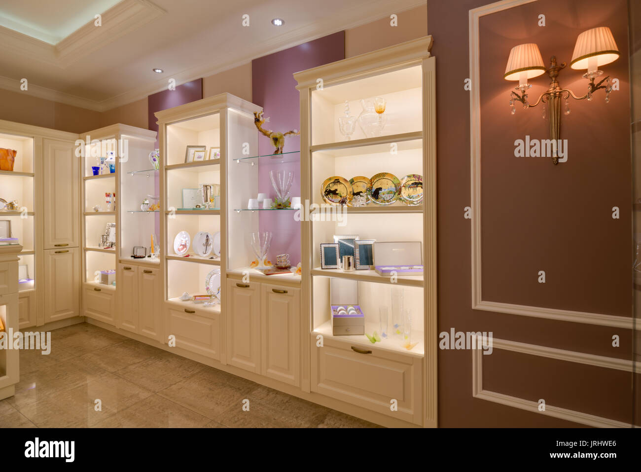Modern store interior Stock Photo - Alamy