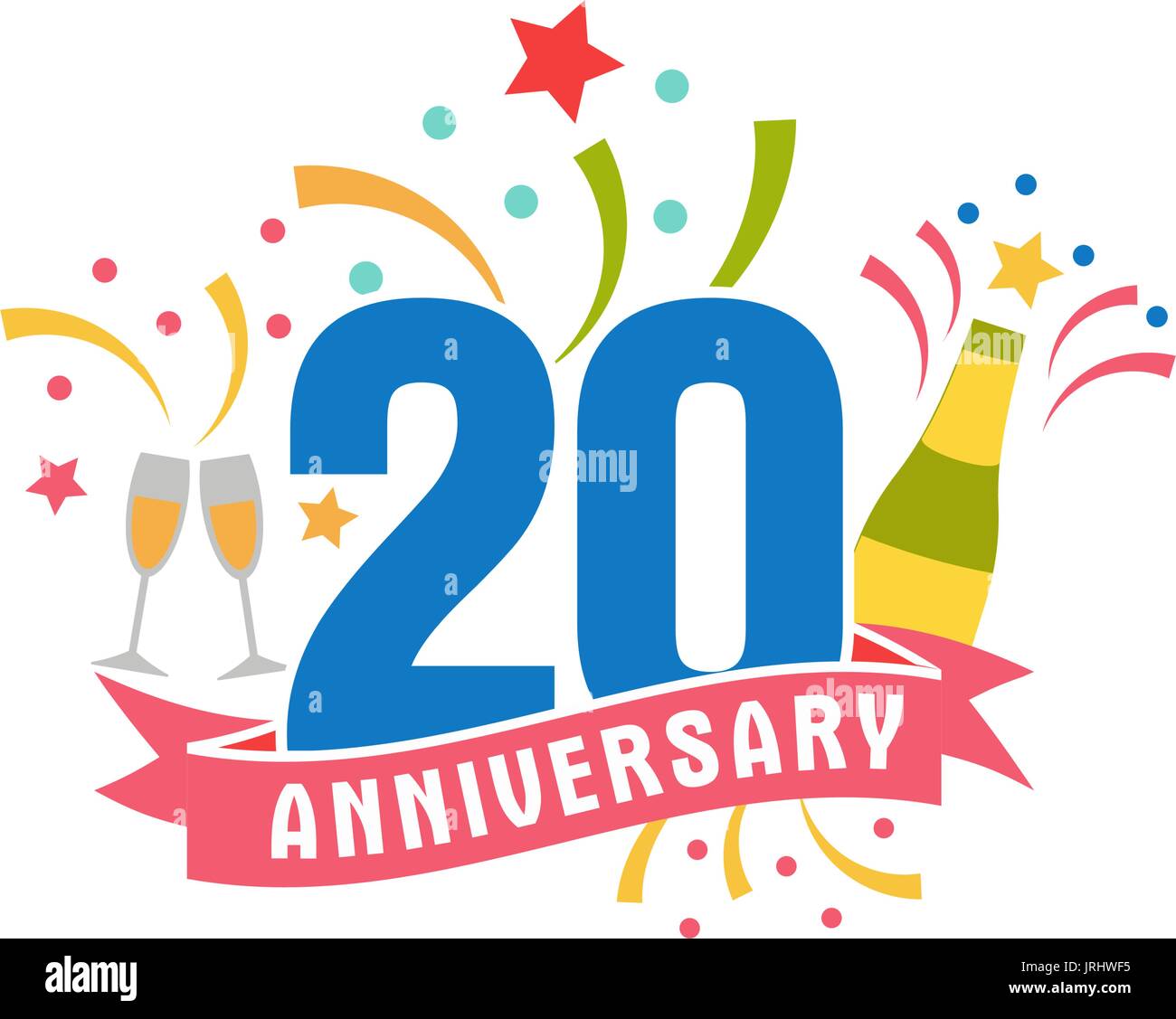 Number twenty candle Stock Vector Images - Alamy