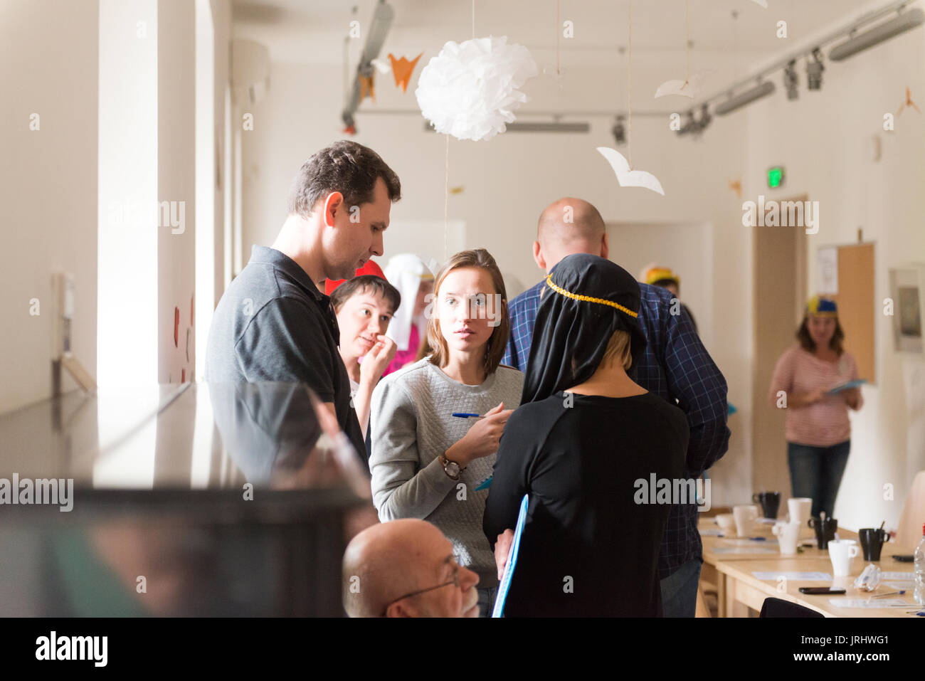 Social quest game Stock Photo - Alamy