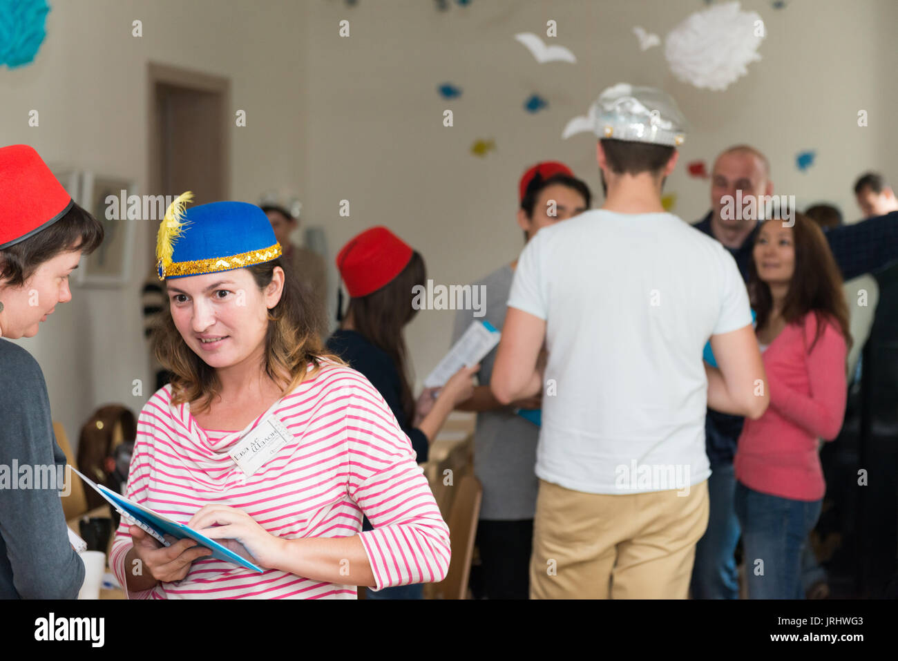 Social quest game Stock Photo - Alamy
