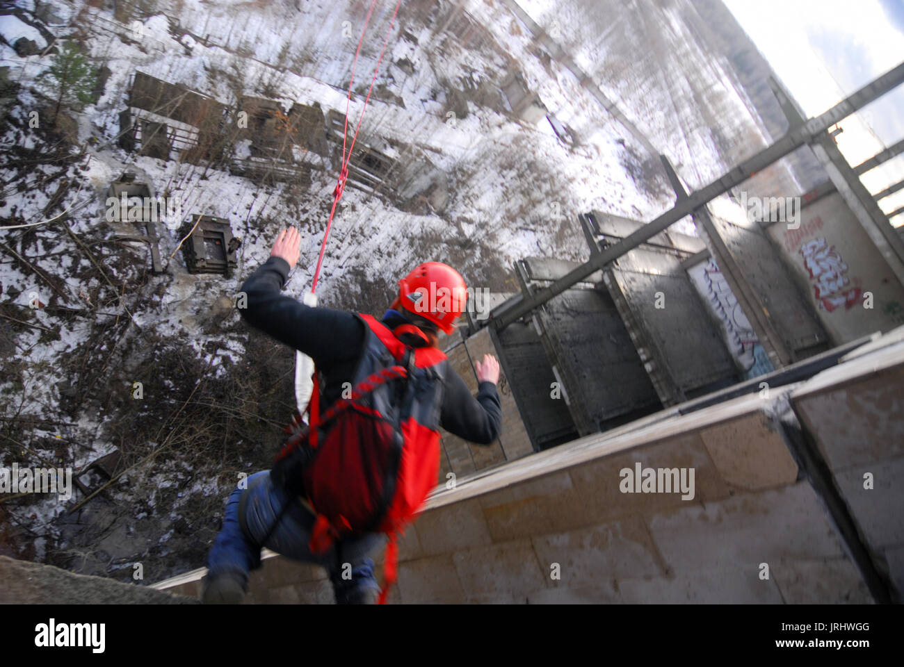 Rope jumping event theme blur background Stock Photo - Alamy