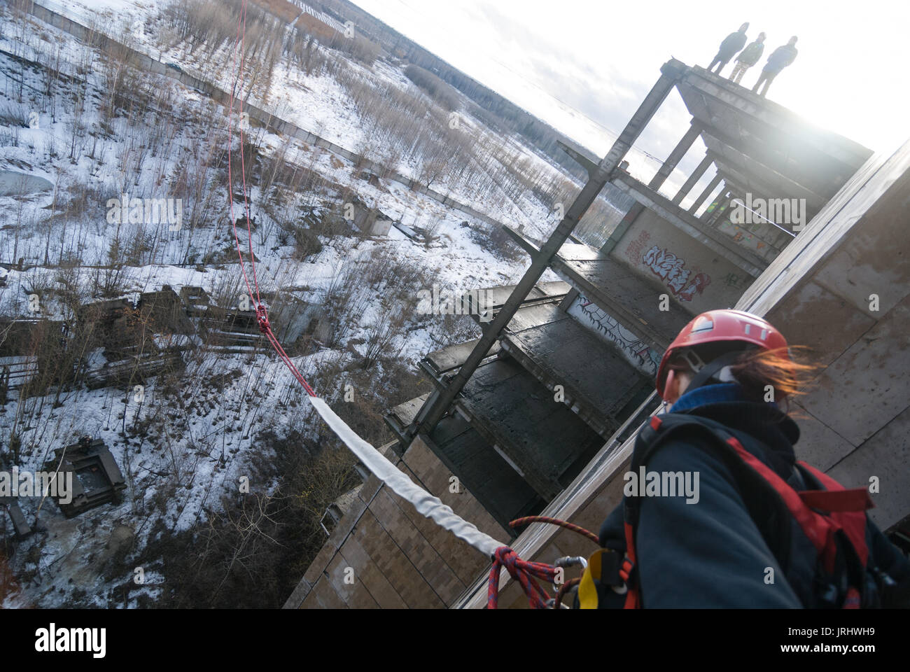 Rope jumping event theme blur background Stock Photo - Alamy