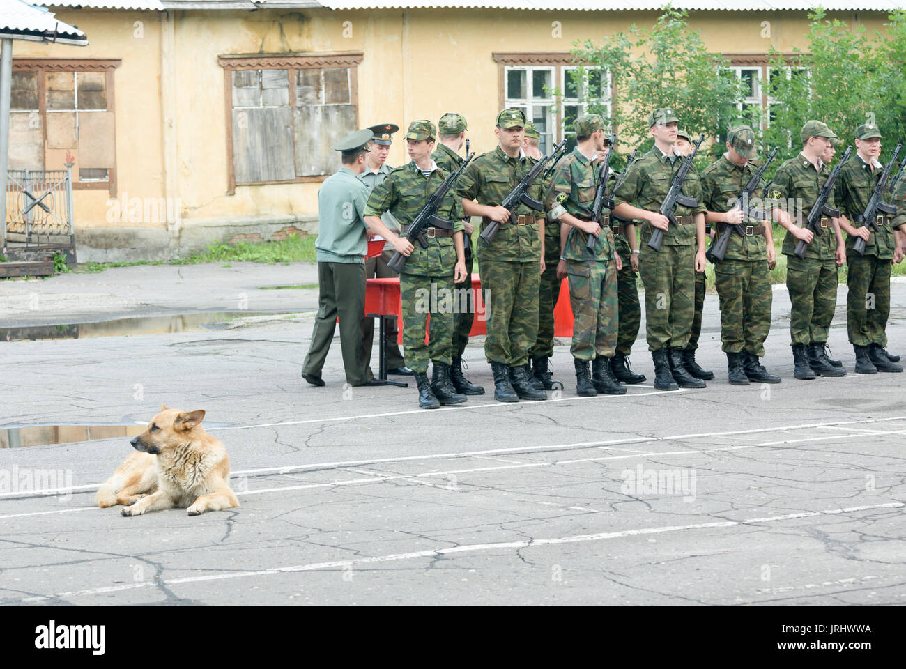 Russian soldiers formation hi-res stock photography and images - Alamy