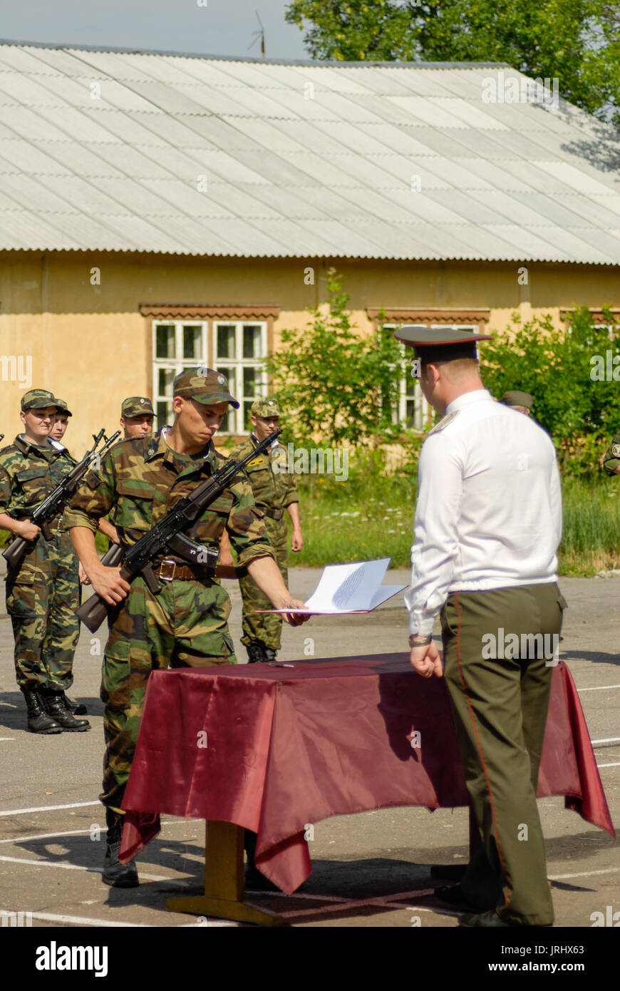 Russian army scene Stock Photo - Alamy