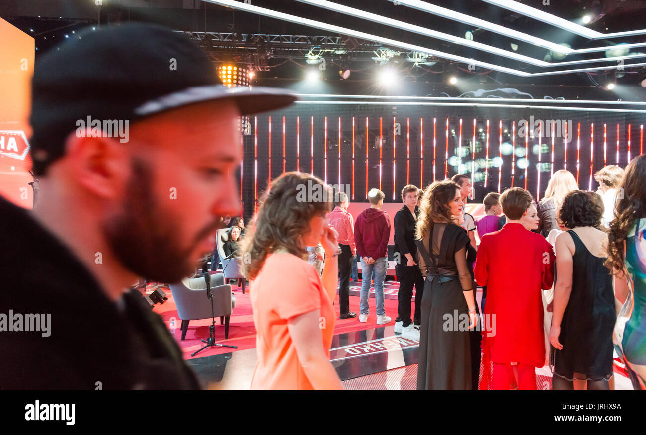 TV show filming backstage Stock Photo - Alamy