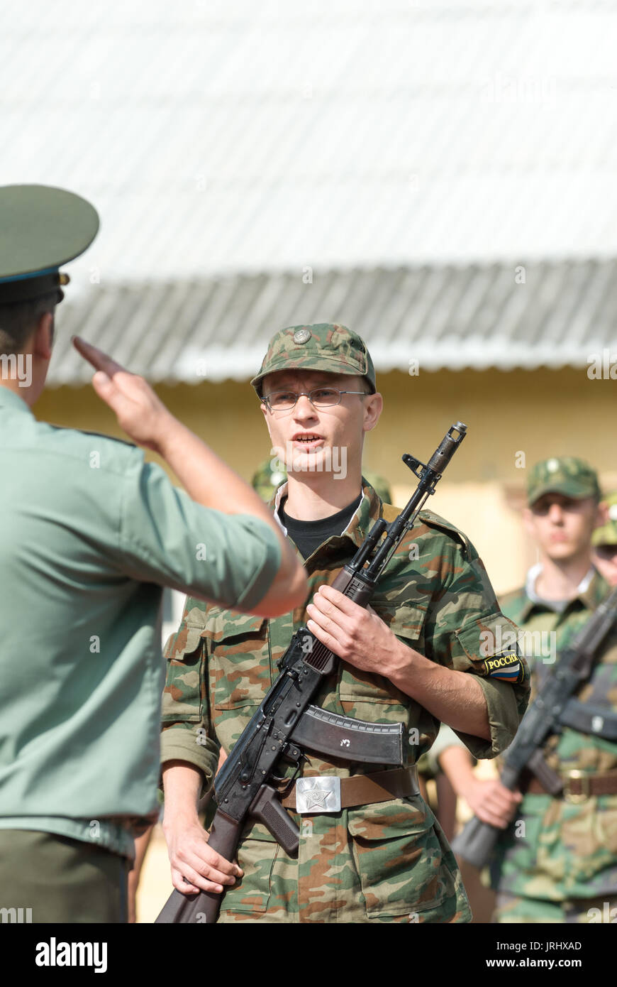 Russian army scene Stock Photo - Alamy