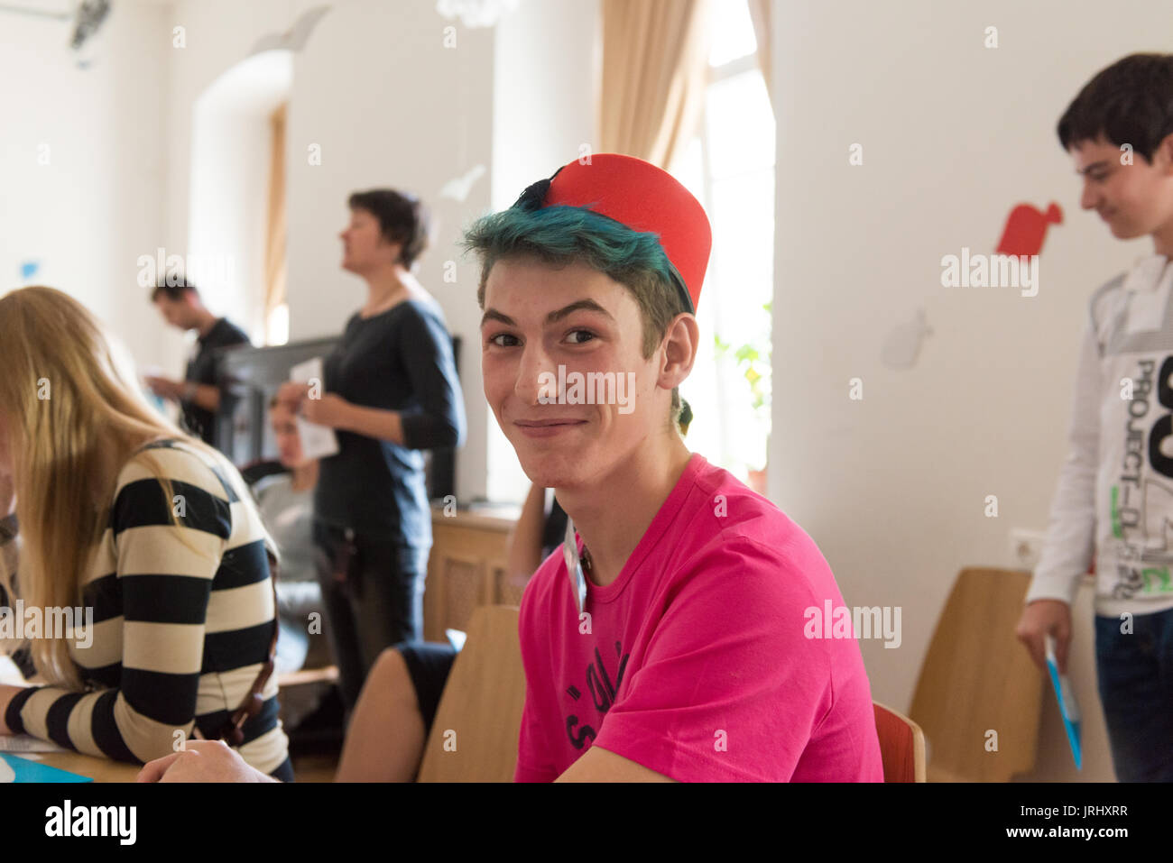 Social quest game Stock Photo - Alamy