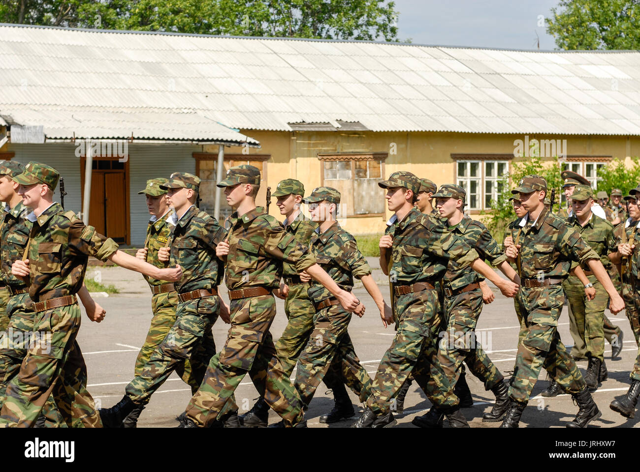 Russian army scene Stock Photo - Alamy