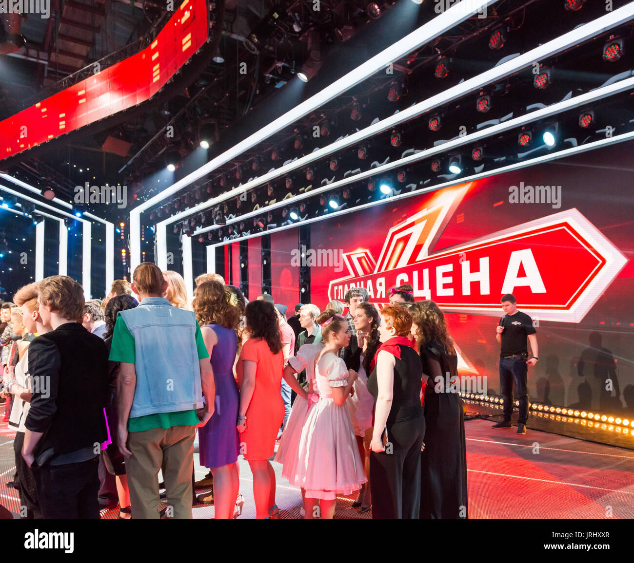TV show filming backstage Stock Photo - Alamy