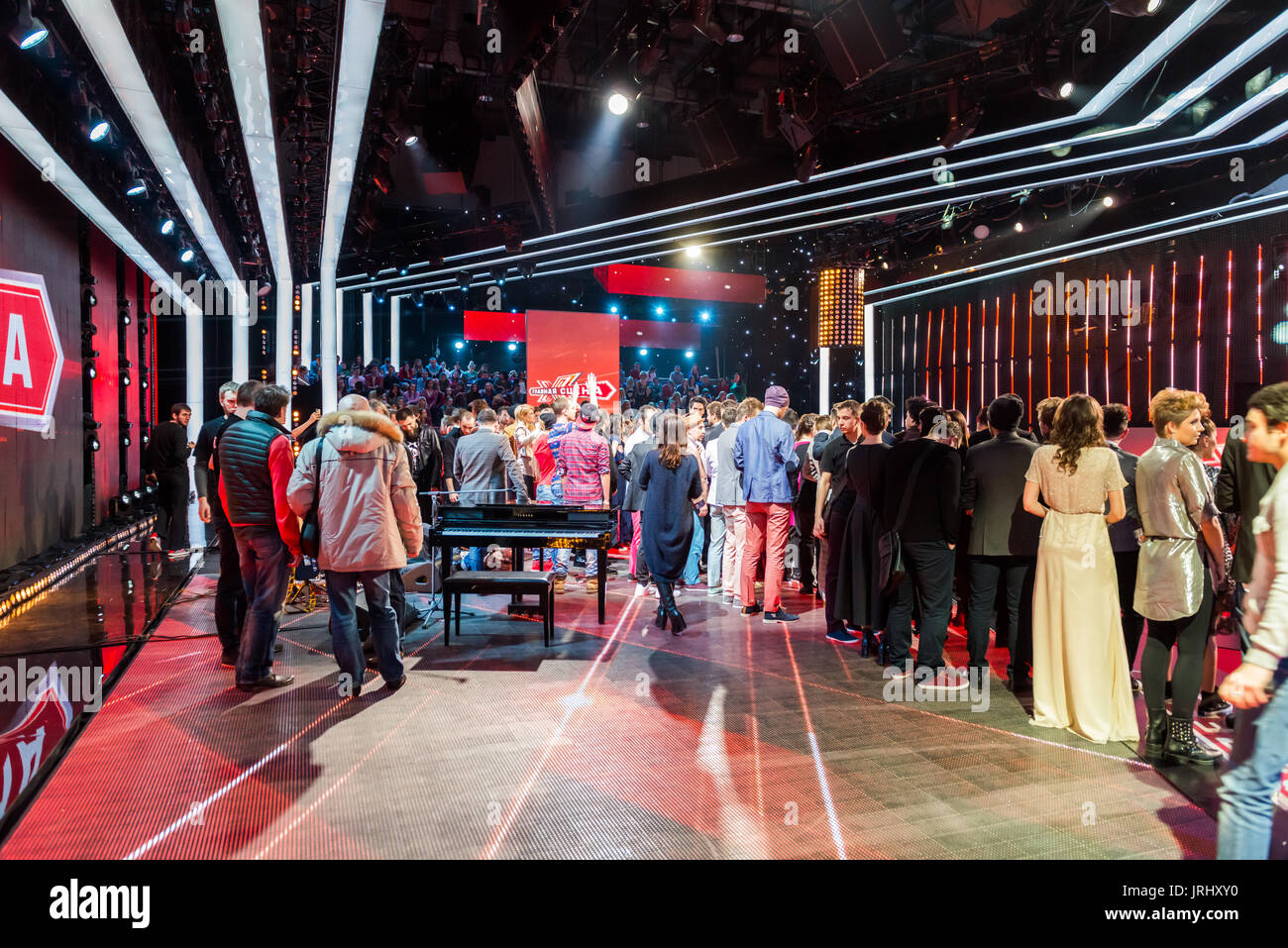 TV show filming backstage Stock Photo - Alamy