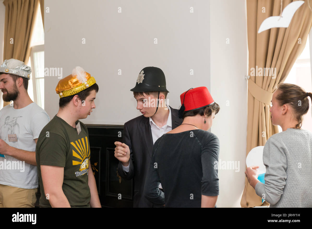 Social quest game Stock Photo - Alamy