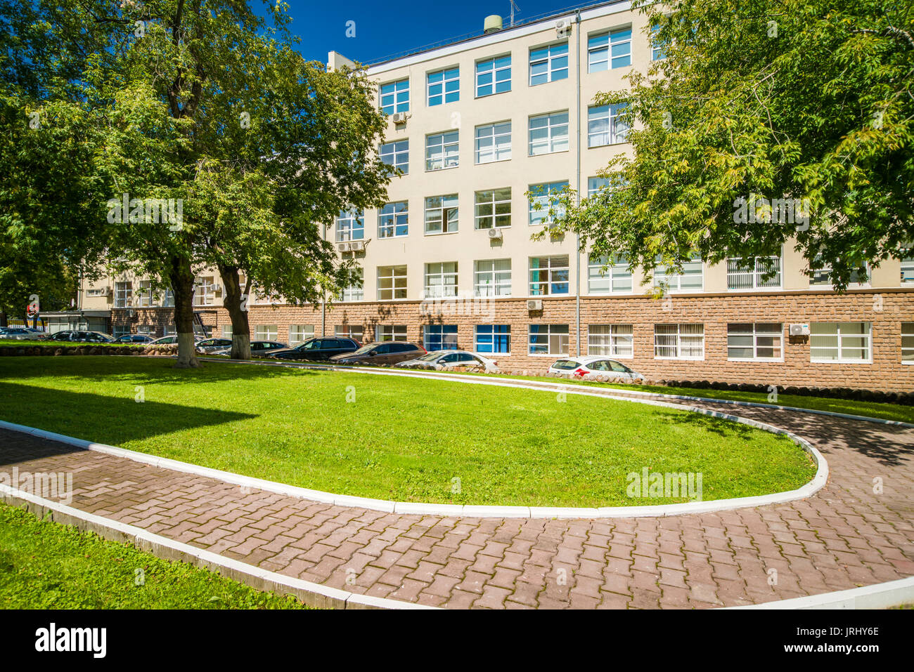 Old Suburban Office Building Empty High Resolution Stock Photography ...