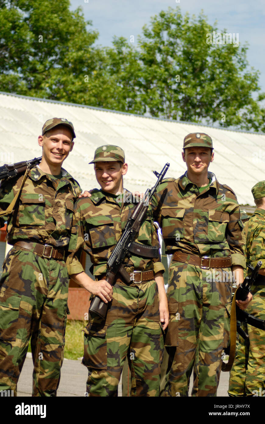 Russian army scene Stock Photo - Alamy