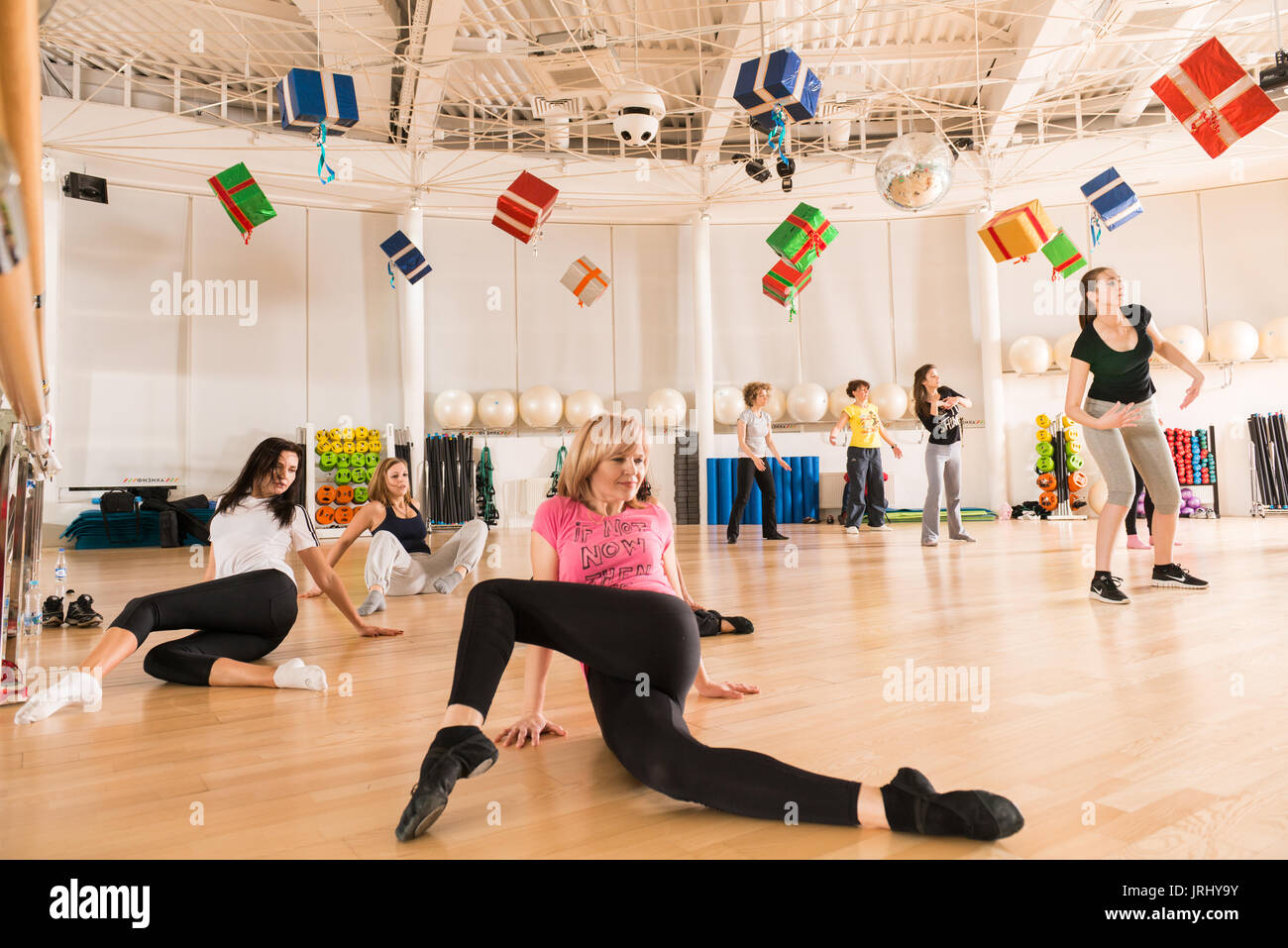 Dance class for women Stock Photo - Alamy