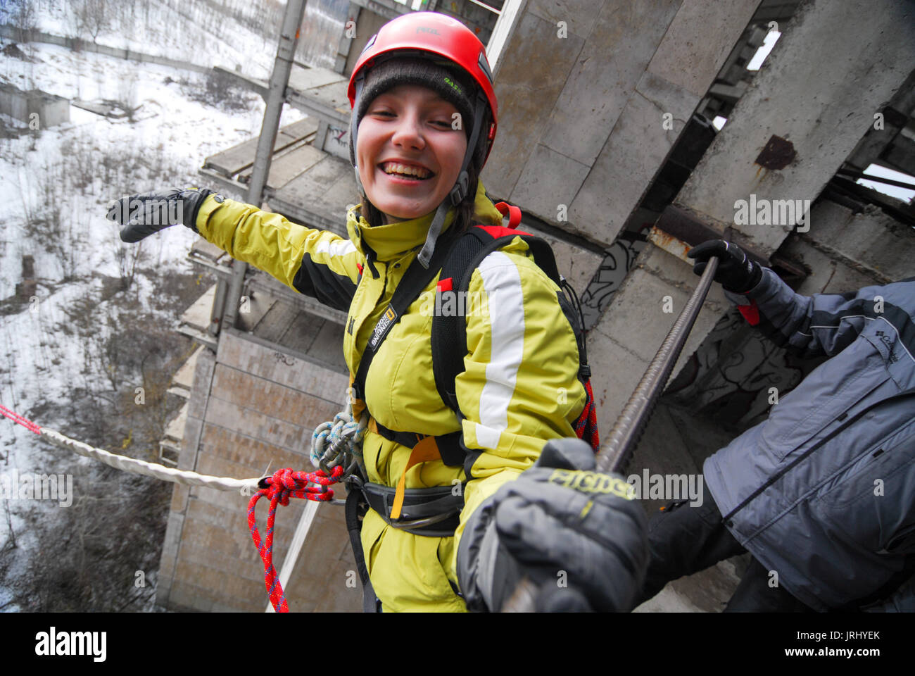Rope jumping event theme blur background Stock Photo - Alamy