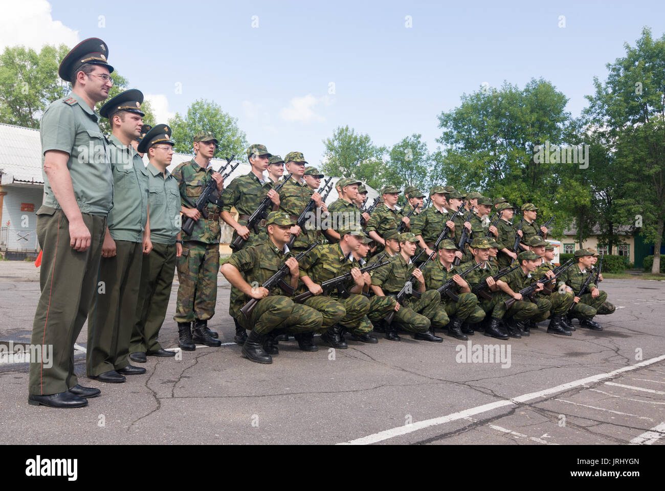 Russian army scene Stock Photo - Alamy