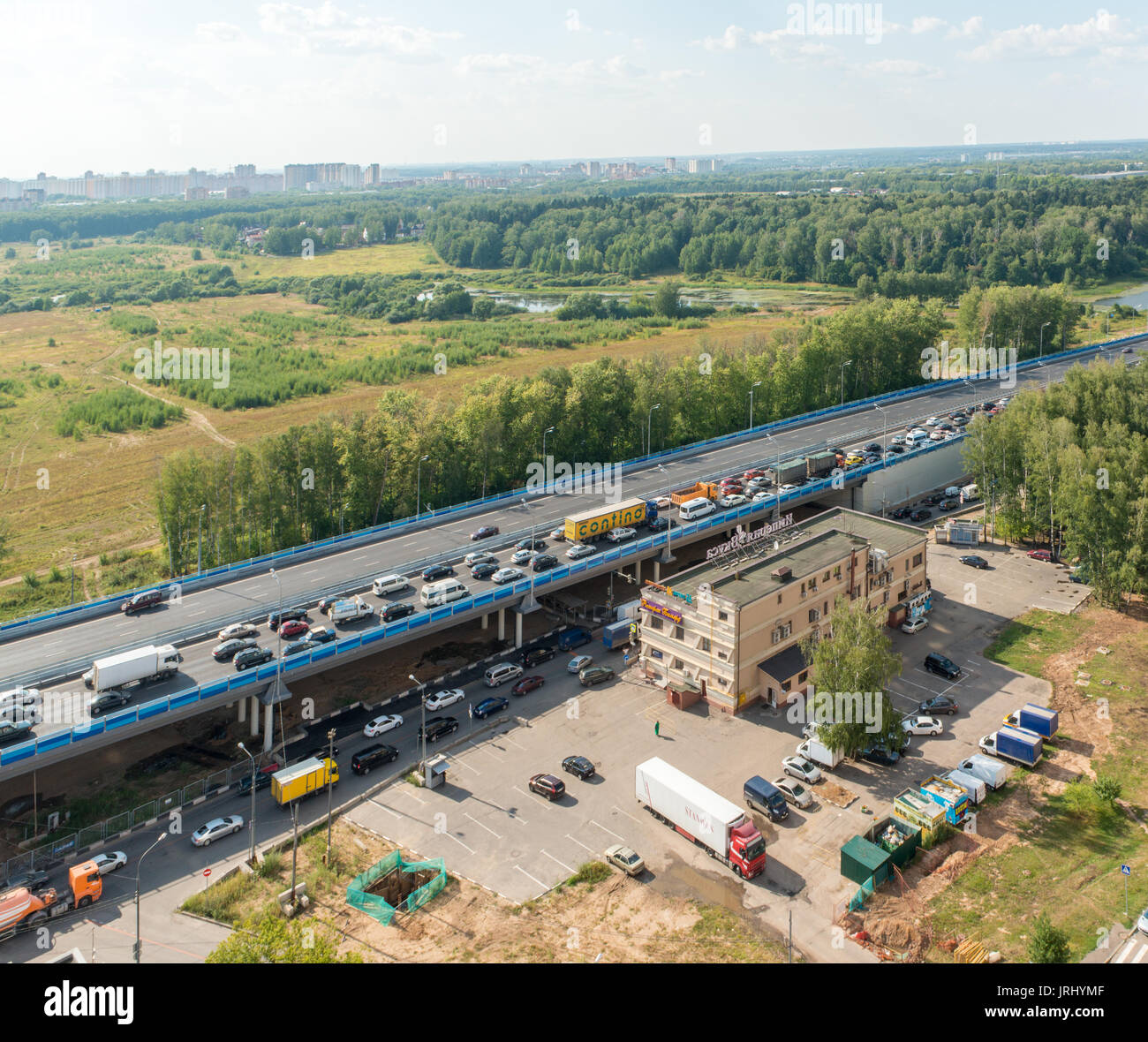 Road construction overview Stock Photo - Alamy