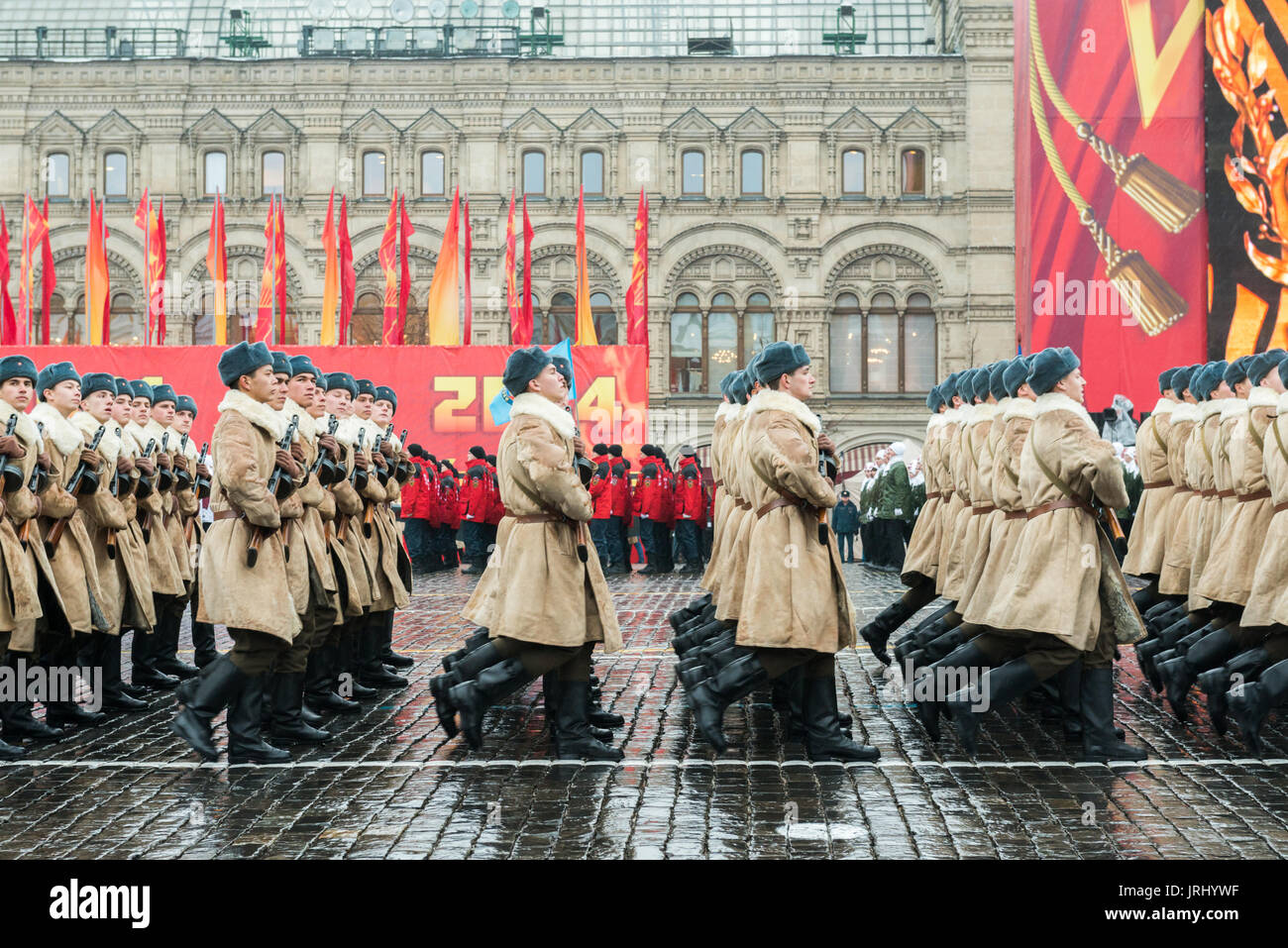 Parade on Red Square in Moscow Stock Photo - Alamy