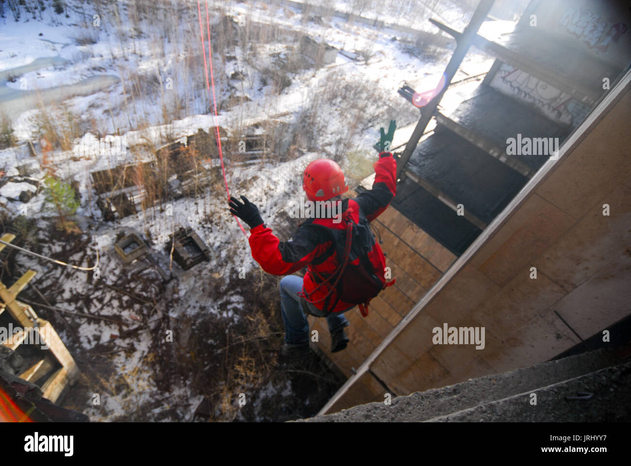 Rope jumping event theme blur background Stock Photo - Alamy