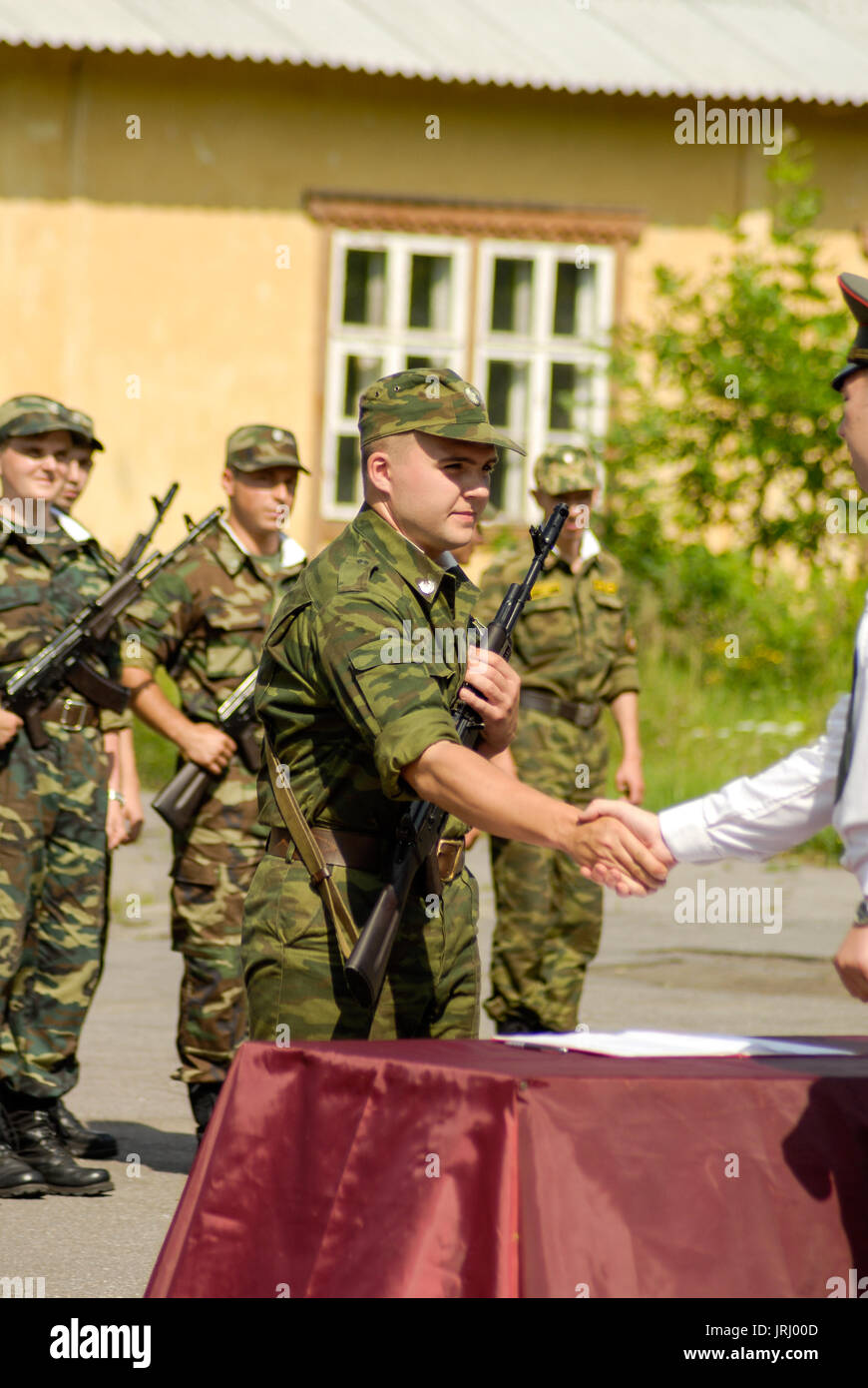 Russian army scene Stock Photo - Alamy