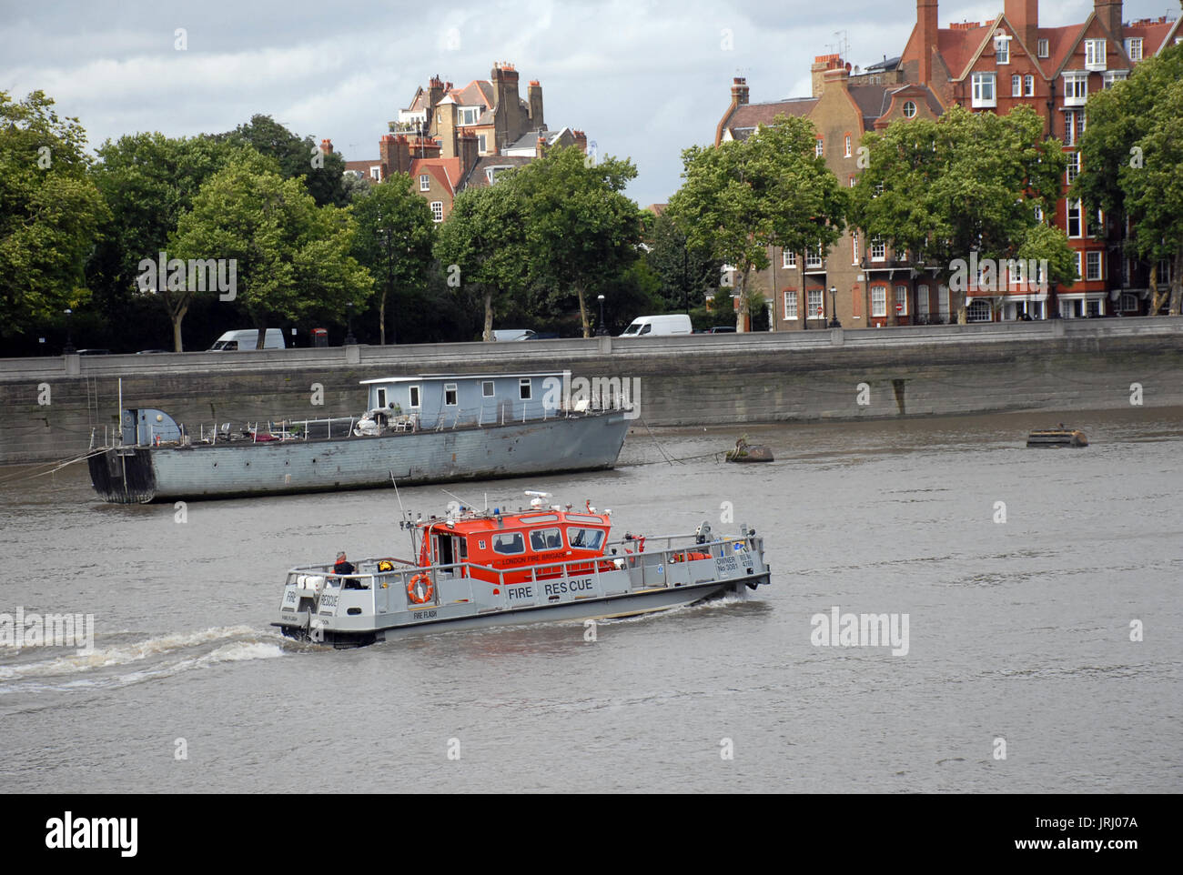Fire tender boat hi-res stock photography and images - Alamy