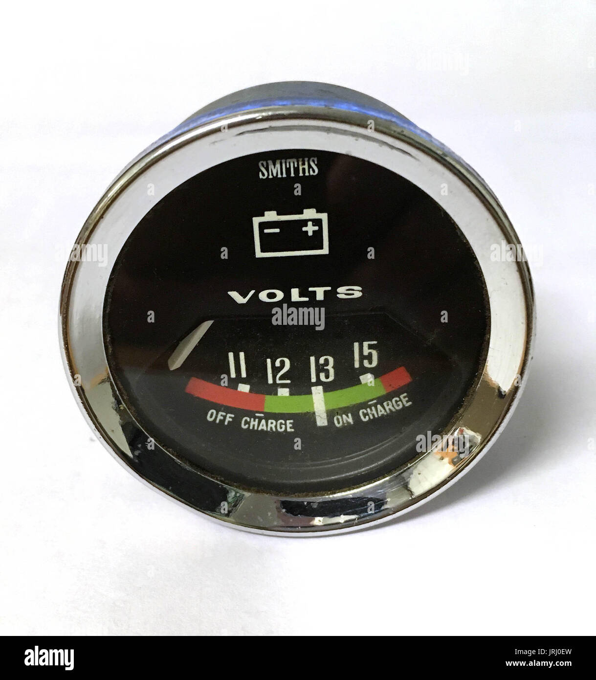 1970's smiths volt meter fo use in a classic car Stock Photo - Alamy