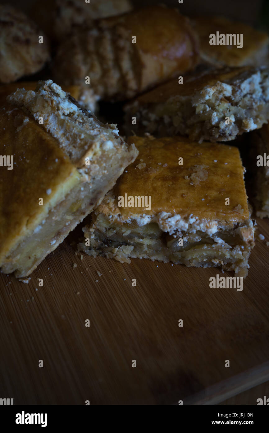Traditional georgian sweet dessert - kada on the table decorated with ...